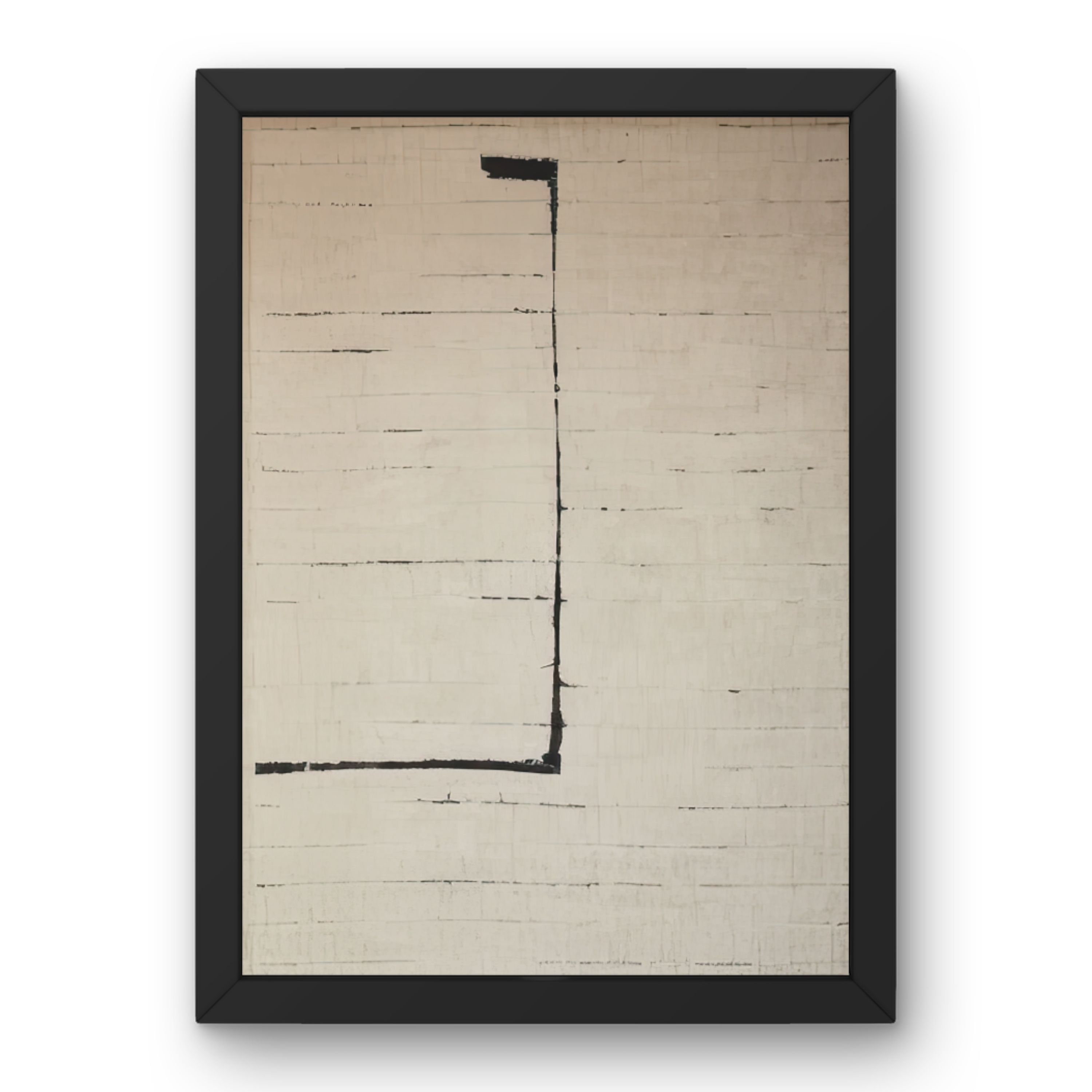 Linear Abstract Art Print for Living Area Wall Linear Painting Artwork ...
