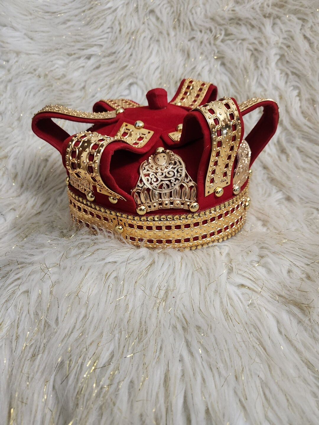 Handmade Gold Embellished Royalty Hat, Igbo Mens Hat (24 Inch) - Etsy