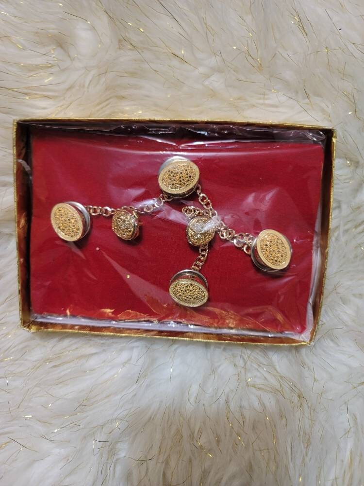 Men Cufflink/traditional Top Pin Button and Matching - Etsy