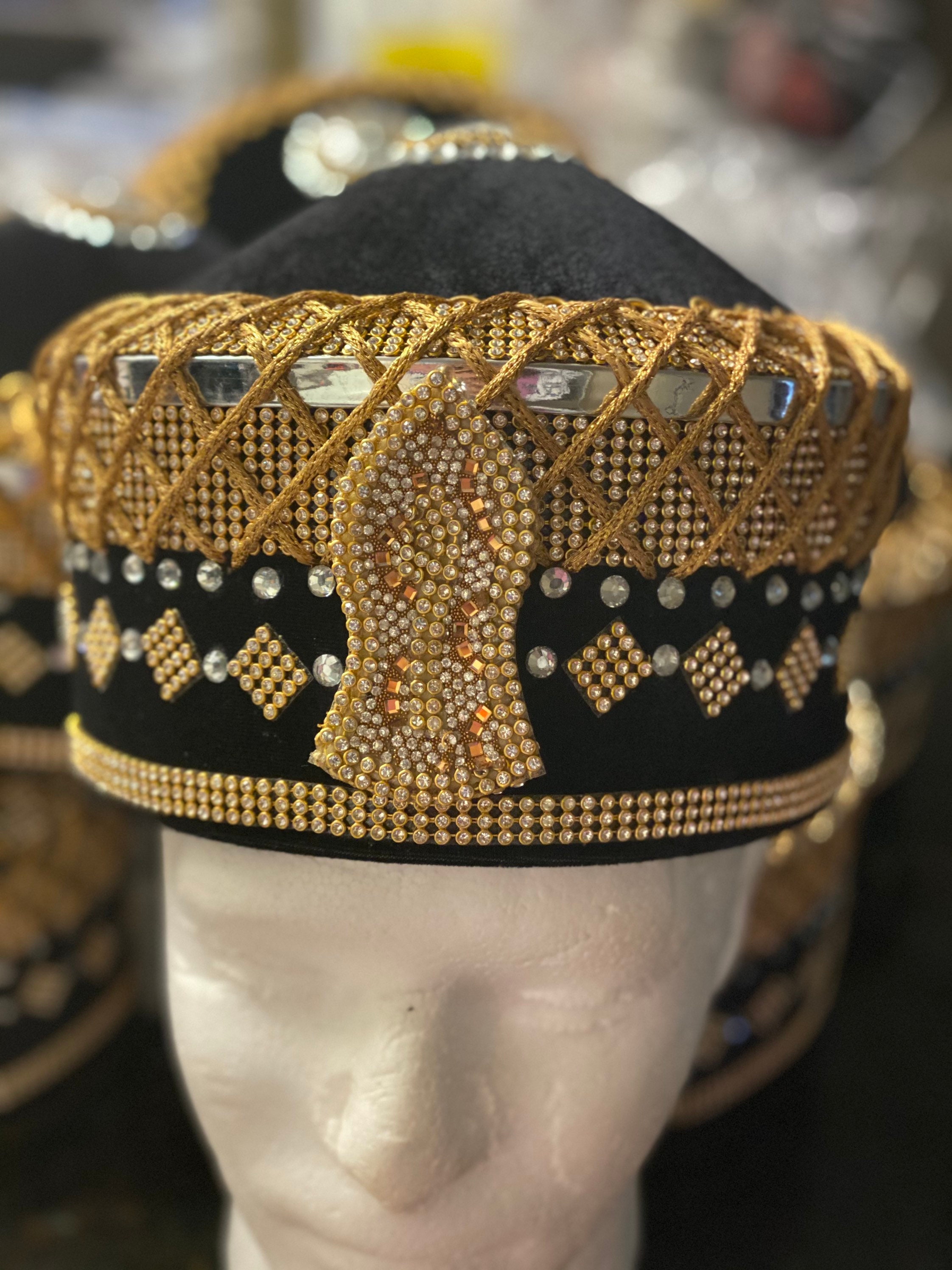 Luxury Hand Made Men Hat/gold Embellished Hat for Men/mens - Etsy