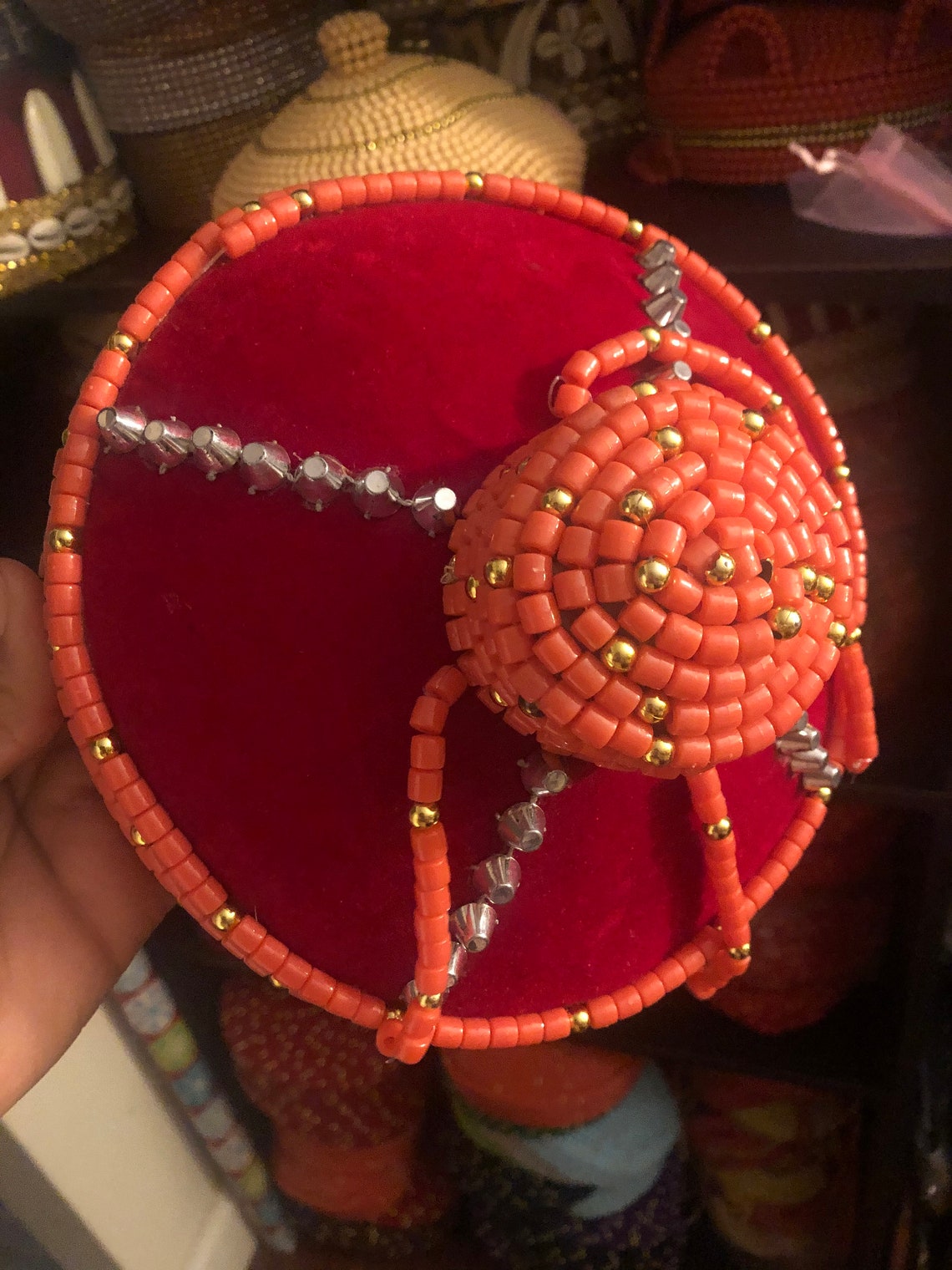 Royal Chief African Unique Hand Made Hat/nigerian Royalty - Etsy