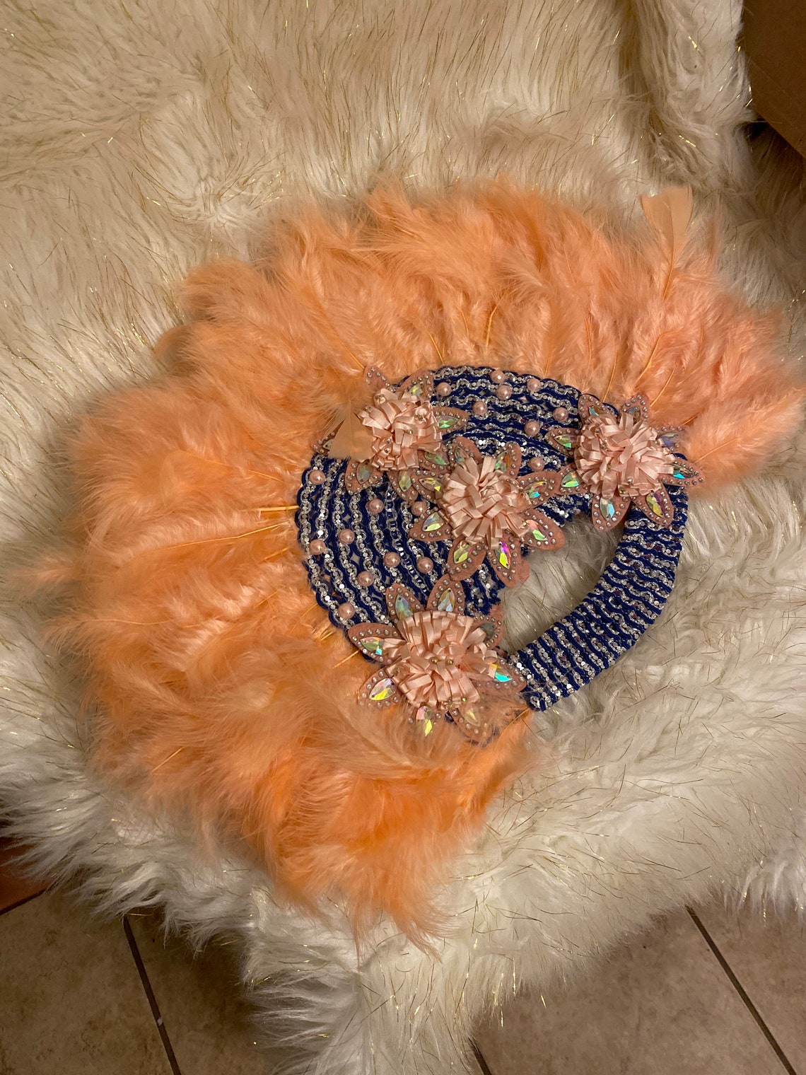 Luxury 2 Side Feathers Fan/ 2 Side Feathers Fans/all Ocassion | Etsy