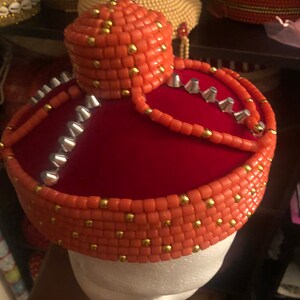 Royal Chief African Unique Hand Made Hat/nigerian Royalty Hat/grooms ...