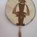 Round African Title Men Hand Fan/ Igbo Amaka Hand Made Animal Skin Fan ...
