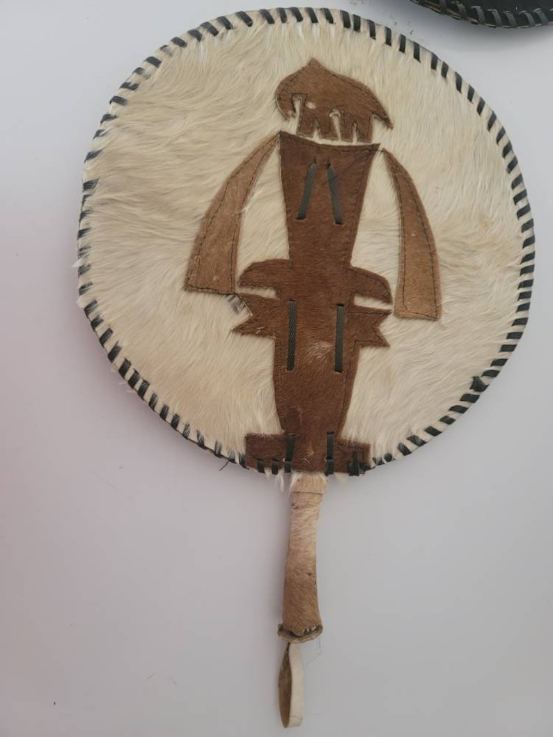 Round African Title Men Hand Fan/ Igbo Amaka Hand Made Animal - Etsy