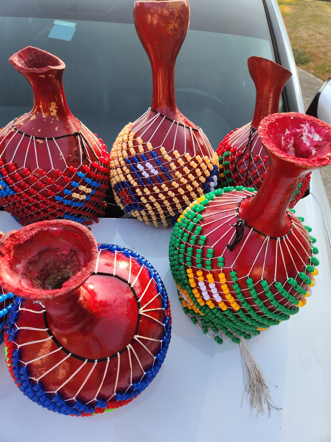 New Large Open Top Icharka/gourd Shaker/shekels/musical Instrument ...