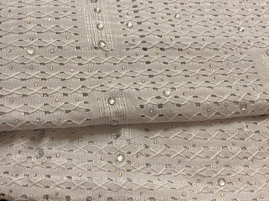 New White Embellished Akwa-ocha/3 Piece Luxury Hand Made Fabric/white ...