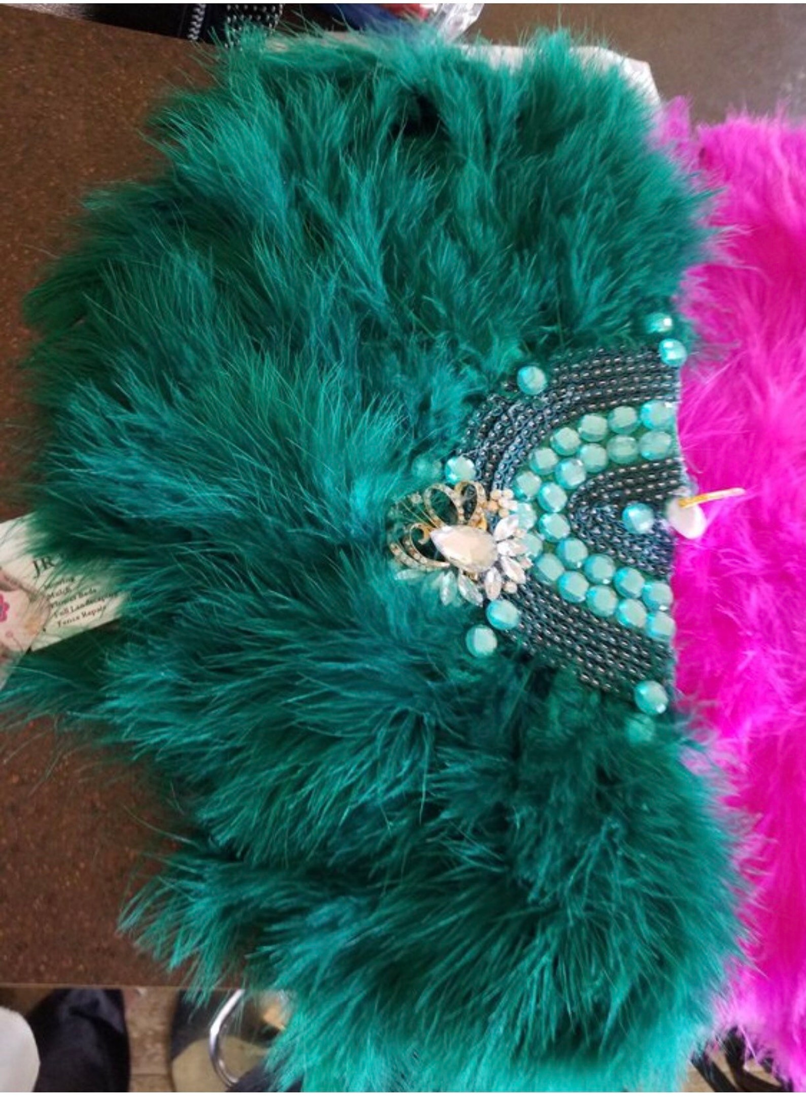 Sales Price Luxury Bridal Hand Fan With Brooch Attached. - Etsy