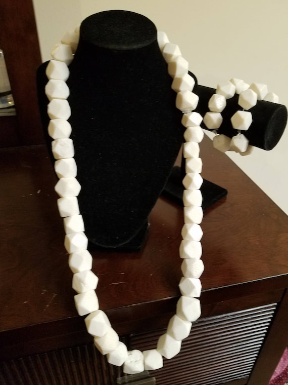 White Original Coral Rhombus Shaped Beads/original White Sea - Etsy