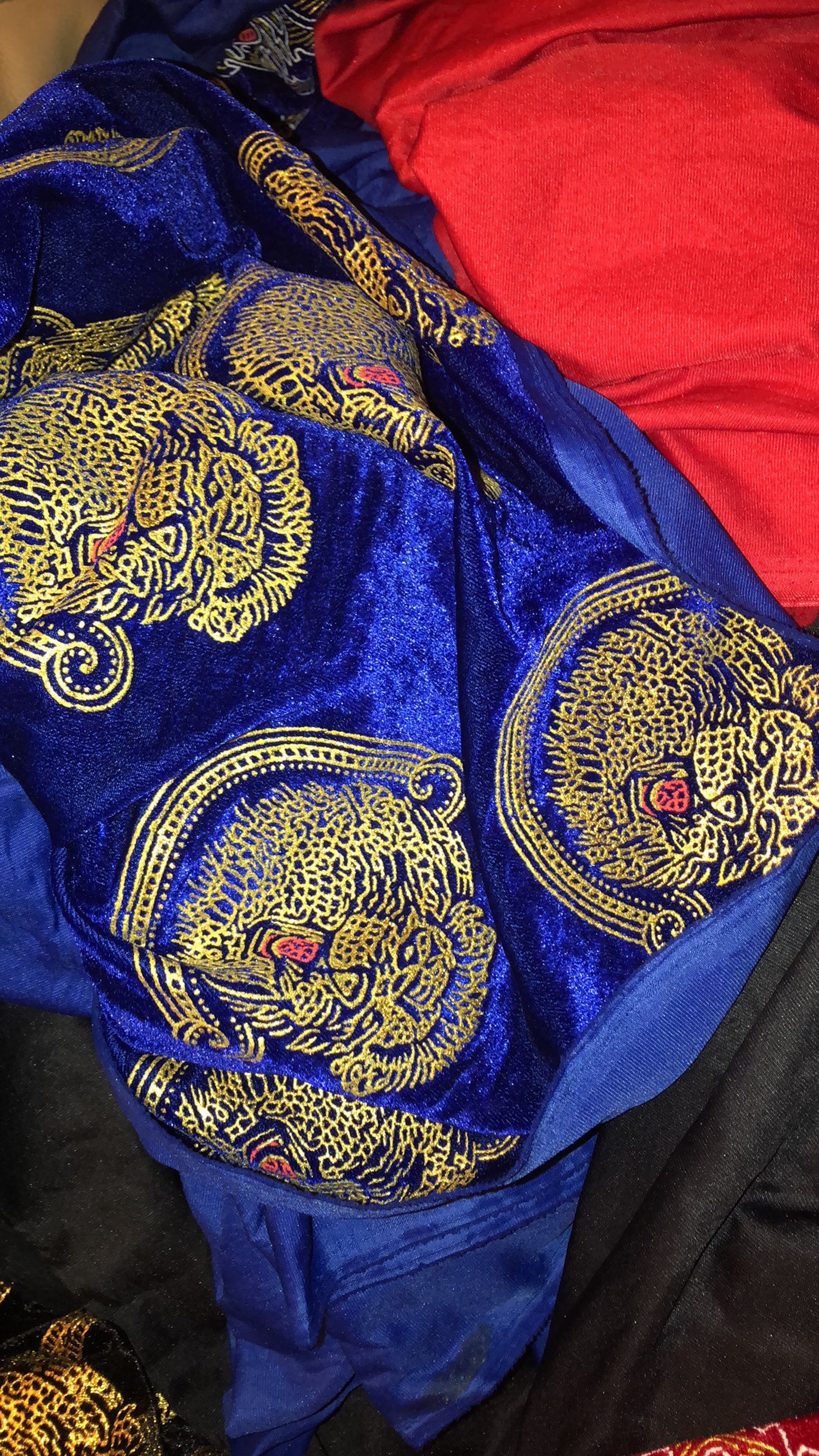 Isi Agu Cultural African Fabric/isi Agu Velvet Fabric/bridal - Etsy ...