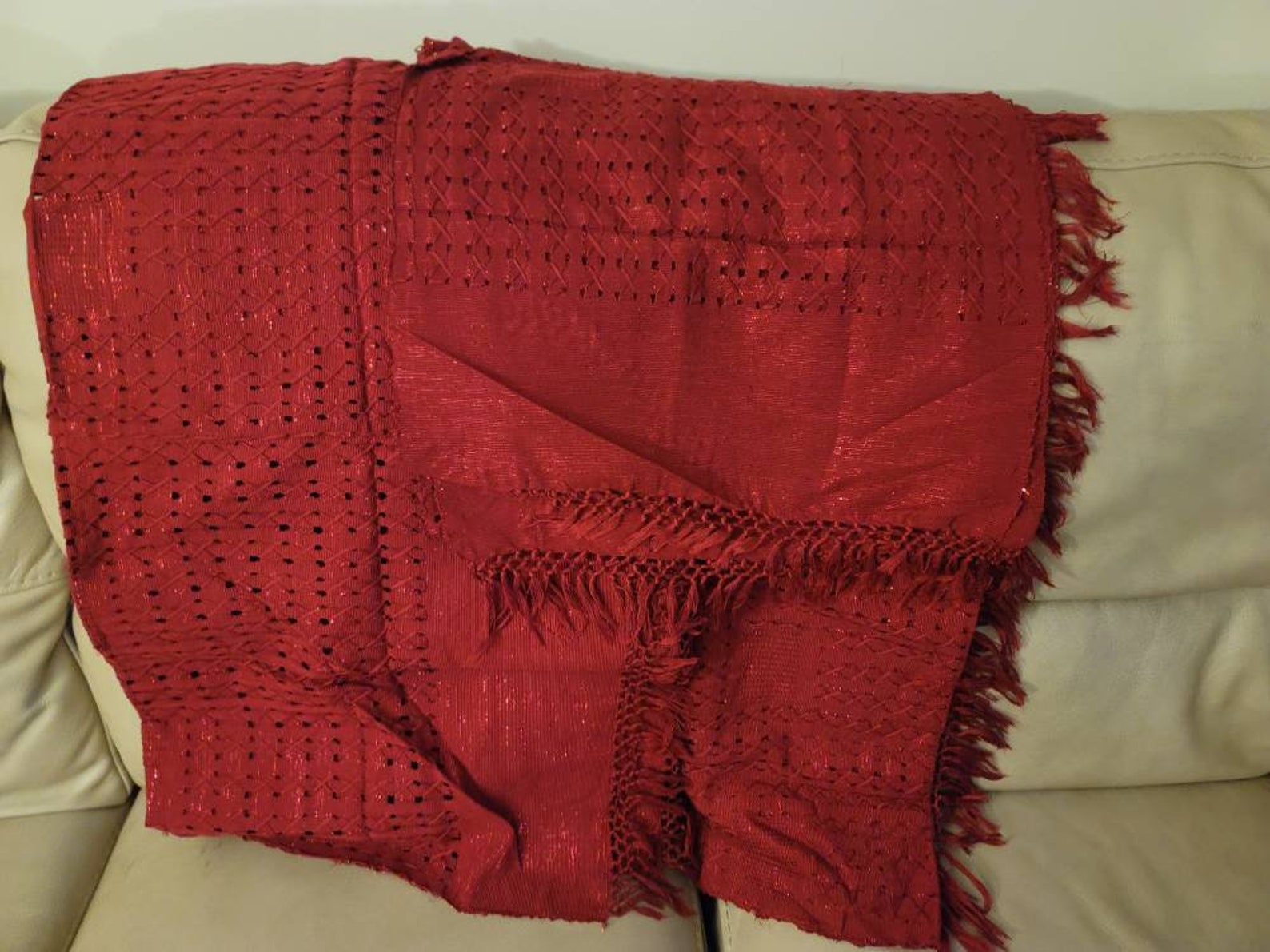 Red Cotton Akwa Ocha /akwa Ocha L/delta Fabric / 100% Cotton 3 - Etsy