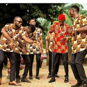 Isi Agu Grooms Men Isi Agu Top Set/isi Agu Fabric/variety Colors Isi ...