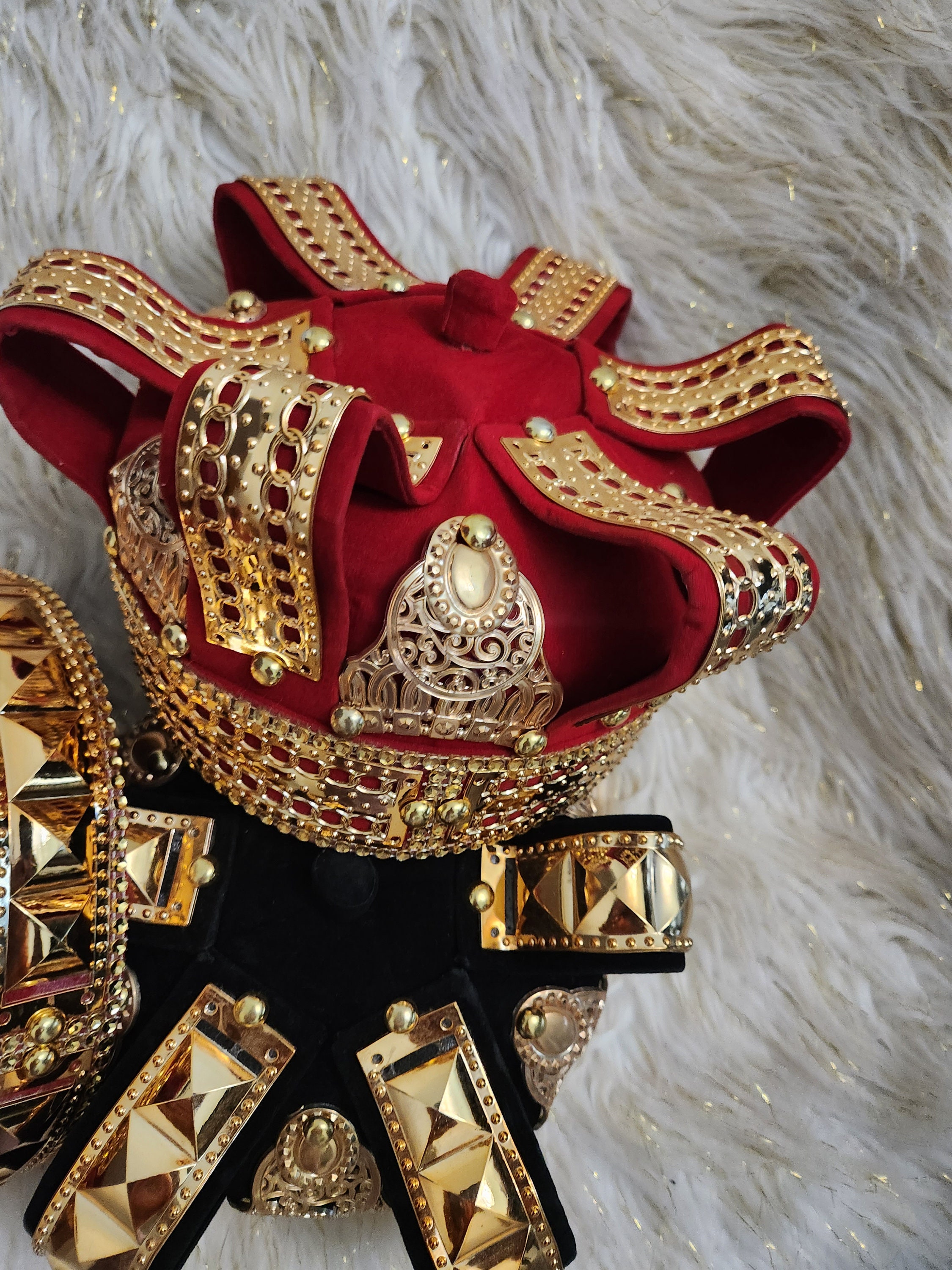 Handmade Gold Embellished Royalty Hat, Igbo Mens Hat (24 Inch) - Etsy