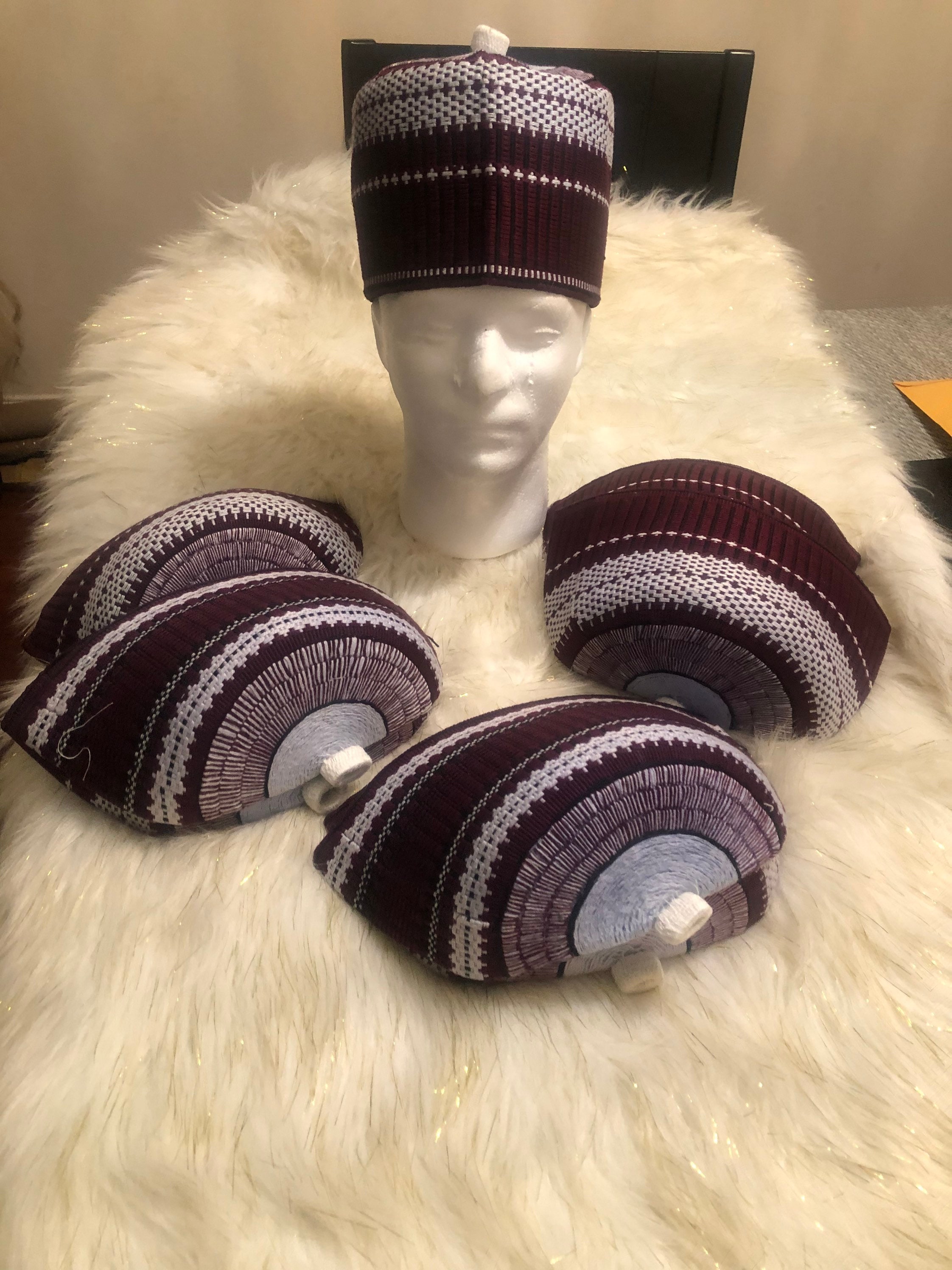 Alhaji Hat/ Hula / Alhaji Cap/northern AFRICAN Hand Weaved Hat/ Hula ...
