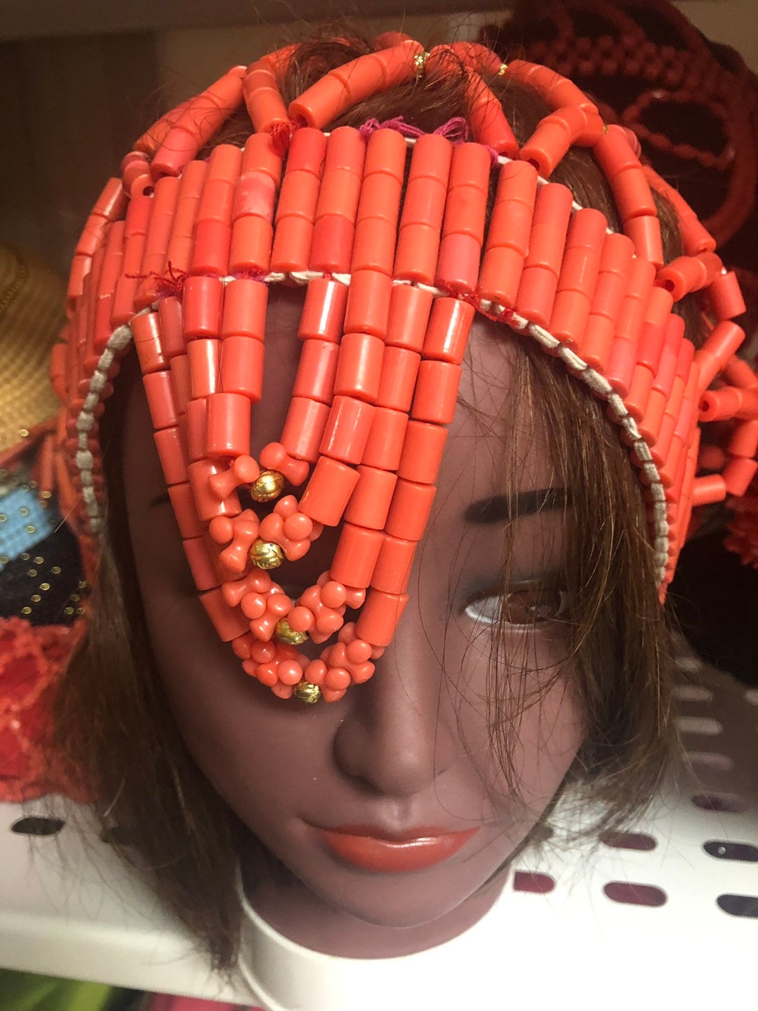Beaded Basket Hat: African Wedding Headpiece - Etsy