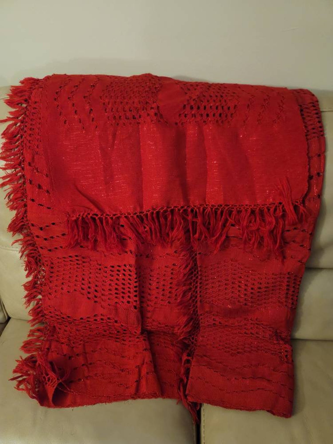 Red Cotton Akwa Ocha /akwa Ocha L/delta Fabric / 100% Cotton 3 - Etsy