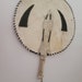 Round African Title Men Hand Fan/ Igbo Amaka Hand Made Animal Skin Fan ...