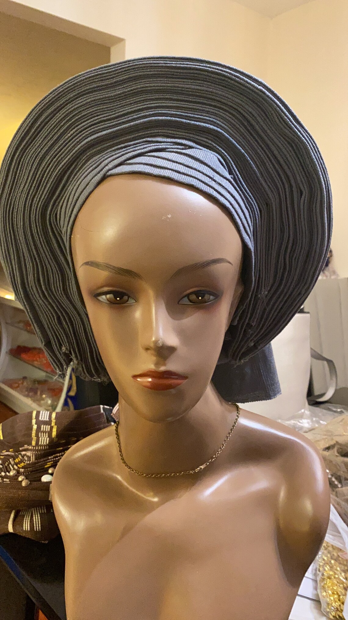 New Aso Oke Head Wrap/bridal Aso Oke Head Tie/head Wrap/aso - Etsy