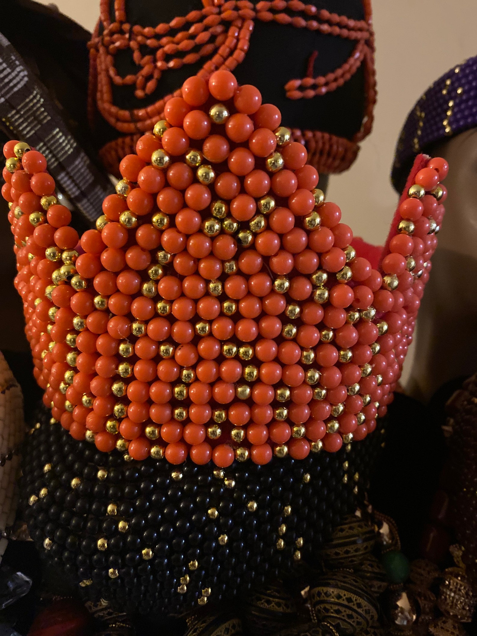 Coral Bridal Crown Hat/ Princess Hat/ Coral Beads Hat - Etsy