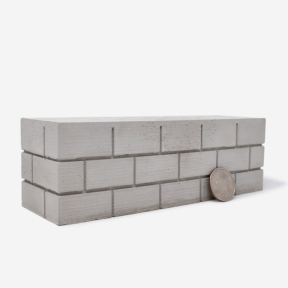 1:12 Scale Mini Concrete Block Wall - Etsy