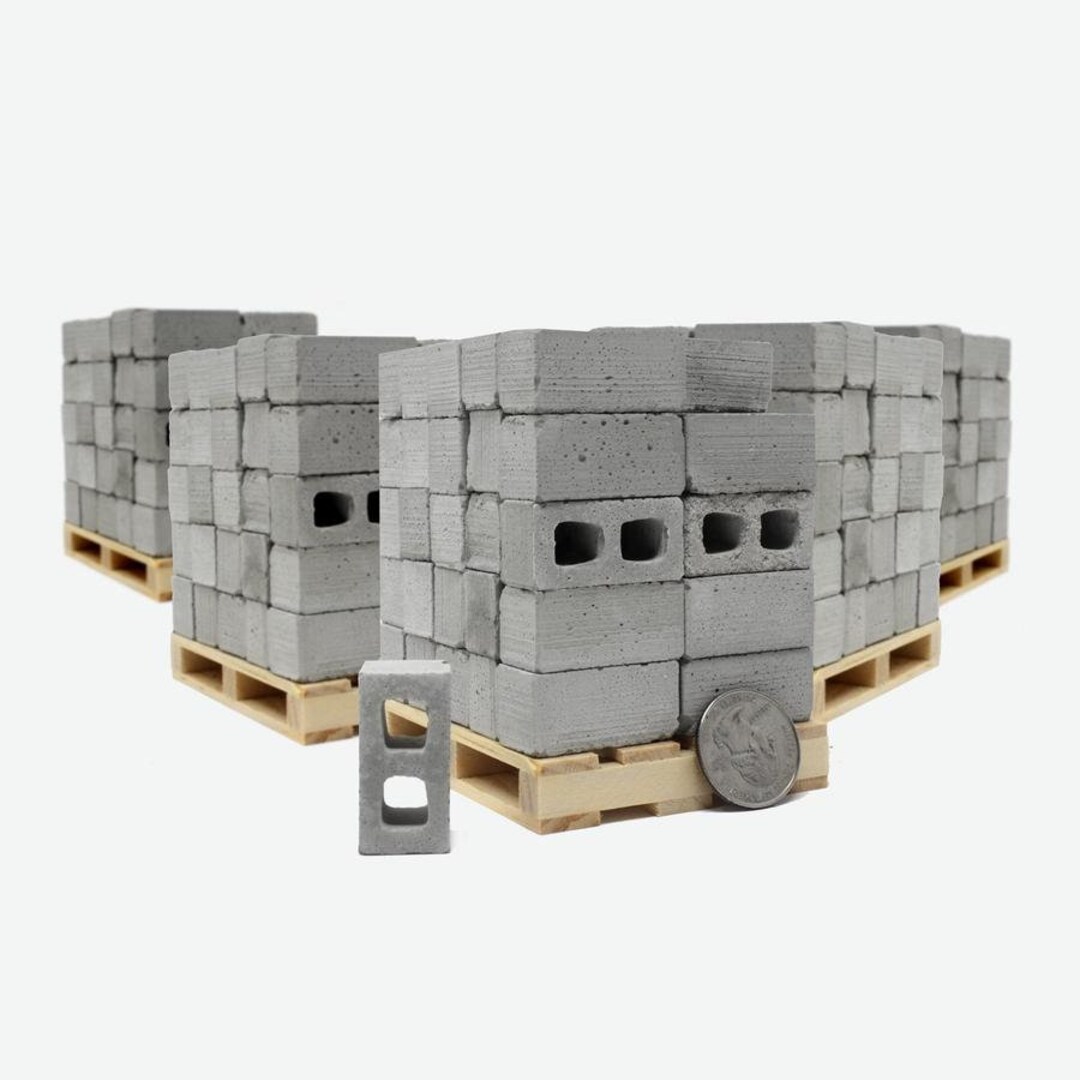 1:12 Scale Concrete Block Pallets (300pk) | Scale Diorama | 112 Modern ...