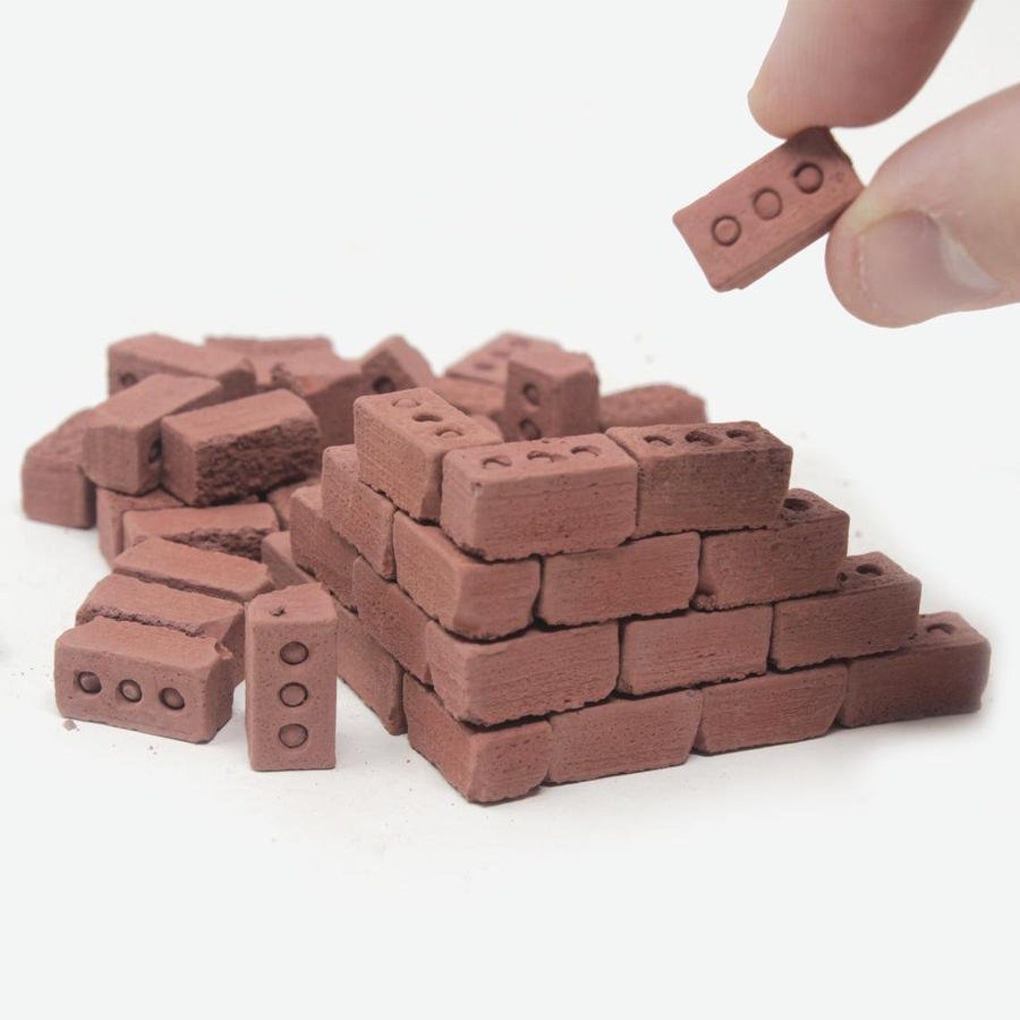 1:12 Scale Red Bricks 50pk 112 Scale Diorama Modern - Etsy