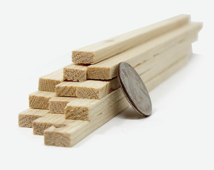 1:12 Scale Lumber - 2x4x8 (dozen) | Miniature Woodworking | Gift for ...