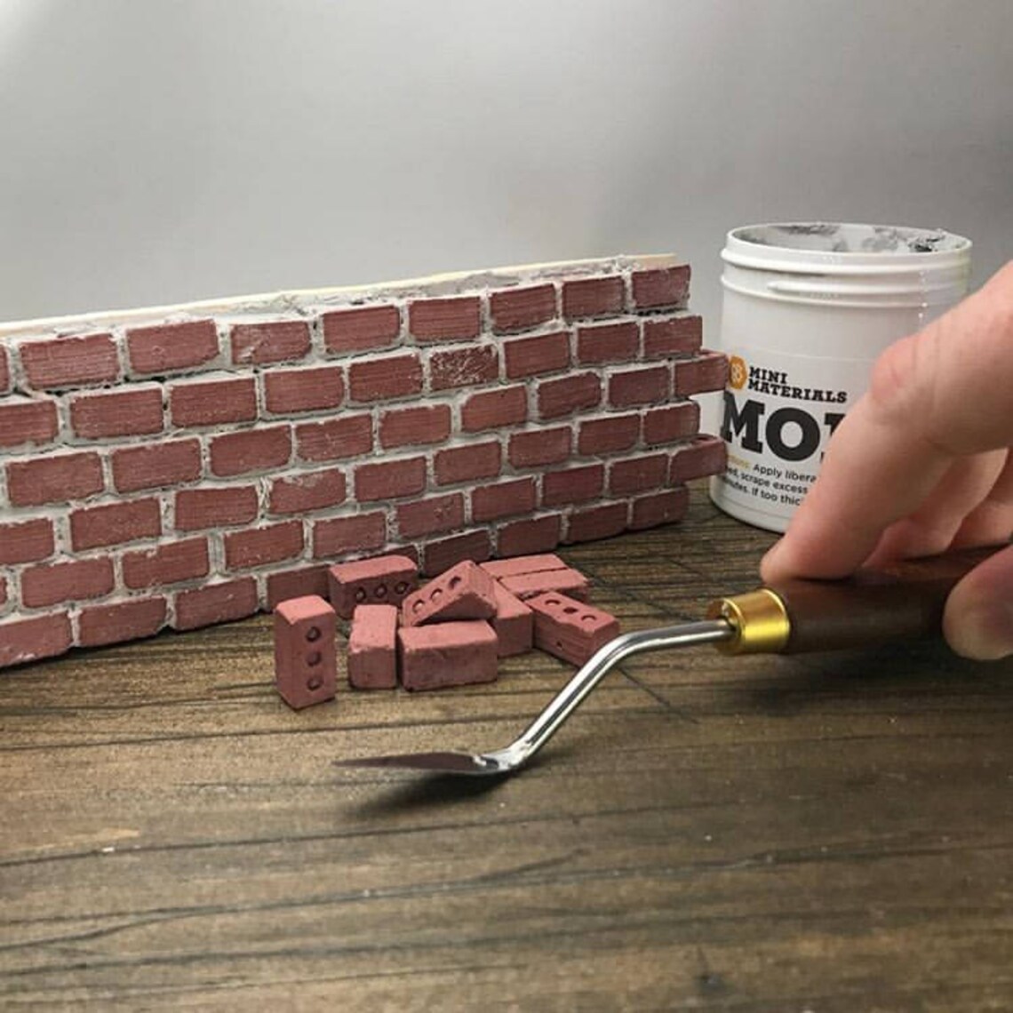 1:12 Scale Red Bricks (50pk) | 112 Scale Diorama | Modern Dollhouse ...