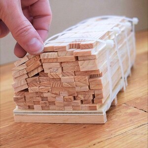 1:12 Scale Lumber - 2x2 (dozen) | Miniature Woodworking | Gift for Men ...