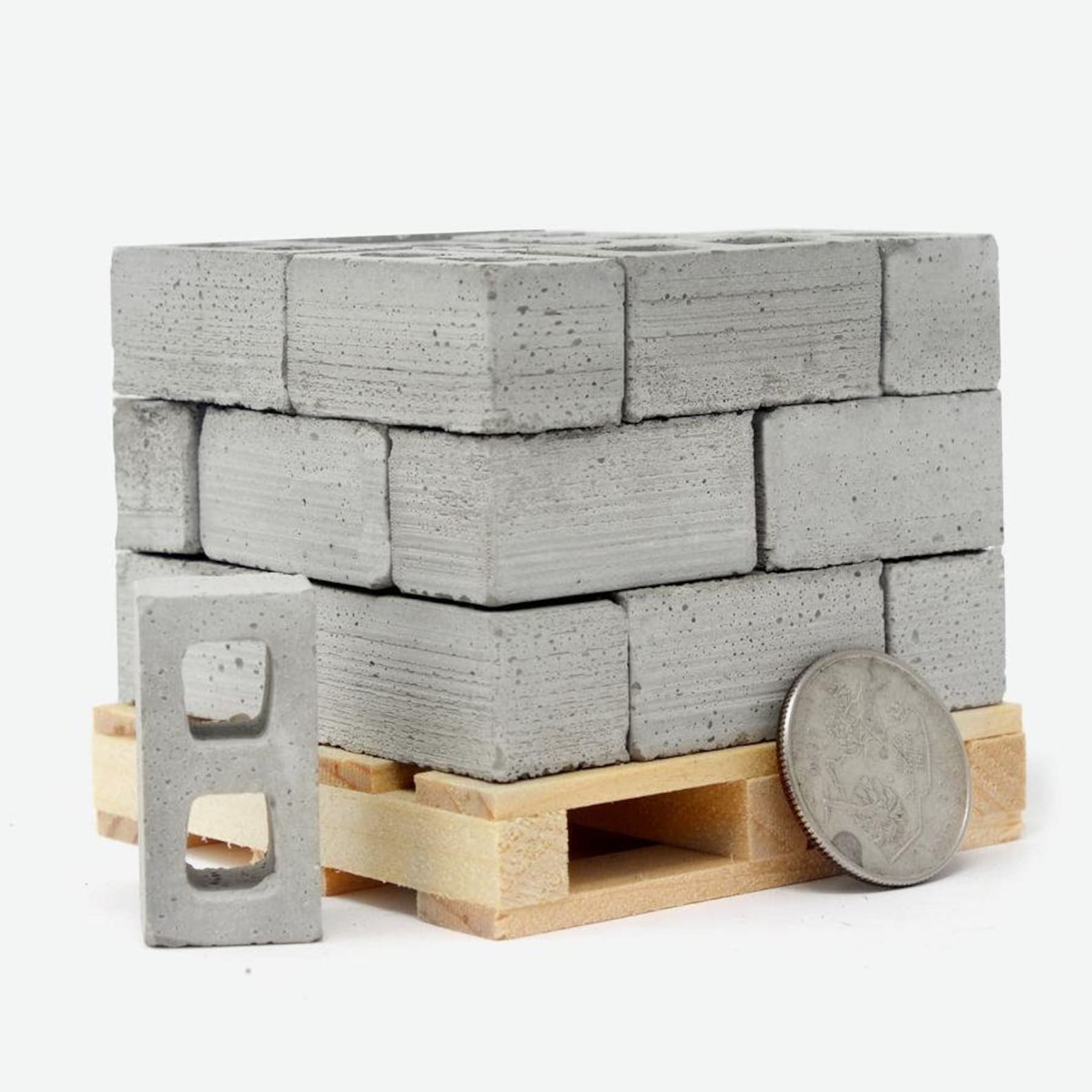 1:12 Scale Concrete Block Pallet (24pk) | Desk Accessory | Desk Decor ...
