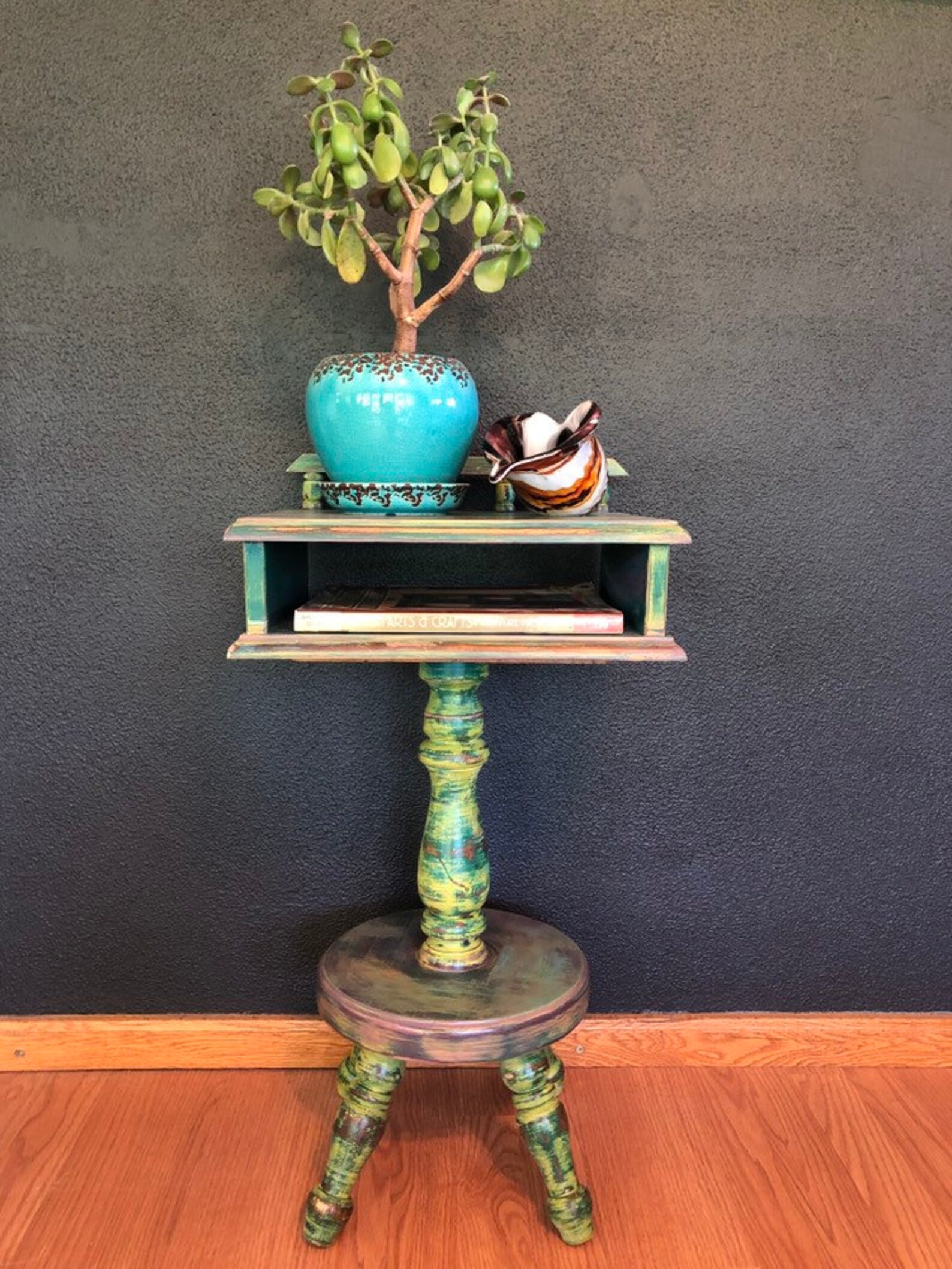 SOLD**EXAMPLE Piece**hand Painted End Table Refurbished Chalk Painted ...