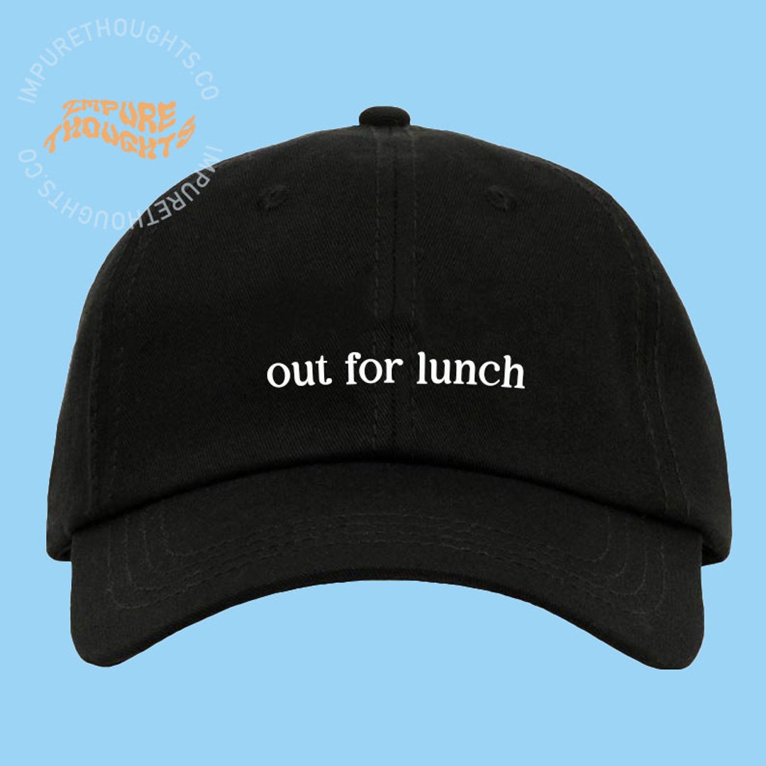 Out for Lunch Hat Embroidered Baseball Cap Low Profile - Etsy