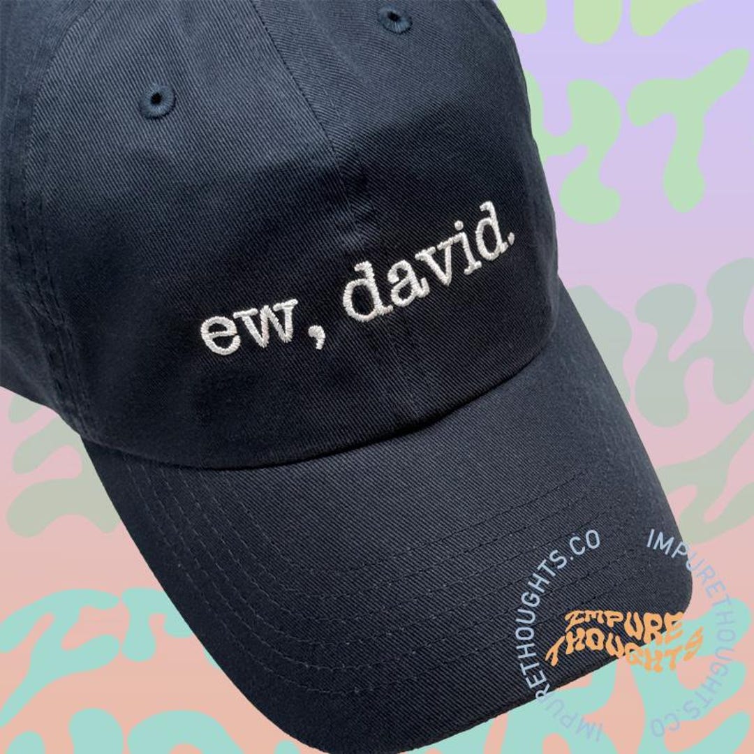 EW, DAVID. Dad Hat Embroidered Baseball Black Cap Low Profile Custom ...