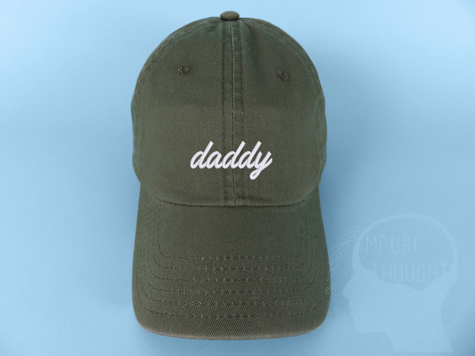 DADDY Dad Hat Embroidered Baseball Black Cap Low Profile Strap | Etsy