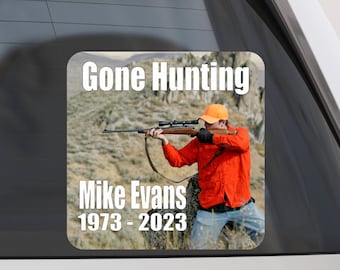 Hunting Memorial, Fishing Memorial, Memorial Car Decal, in Loving ...