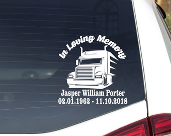 In Loving Memory Decal With Cross/memorial Car Decal/truck - Etsy