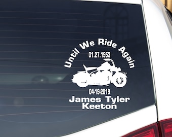 In Memory Car Decal - Etsy