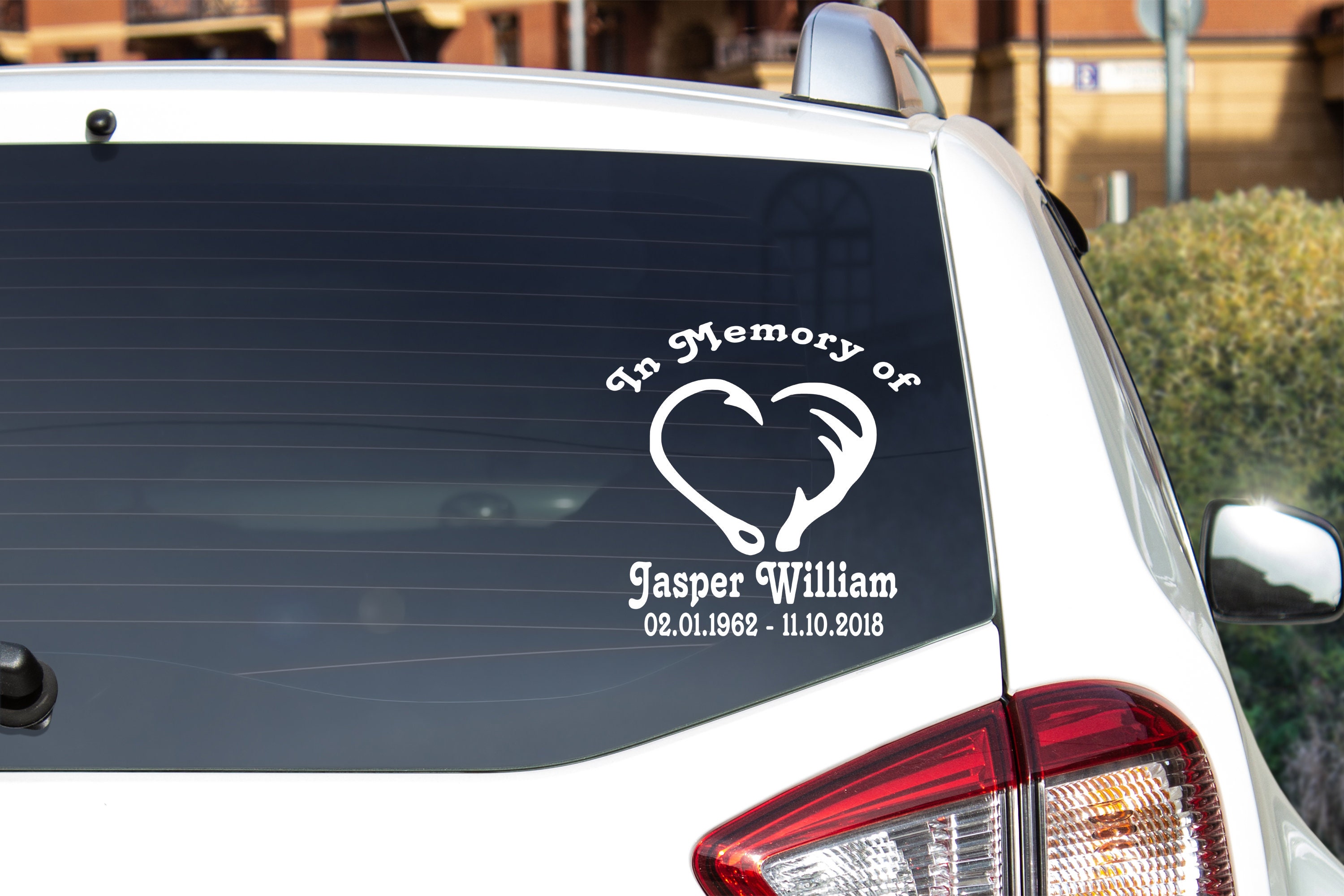 Hunting Memorial, Fishing Memorial, Memorial Car Decal, in Loving ...