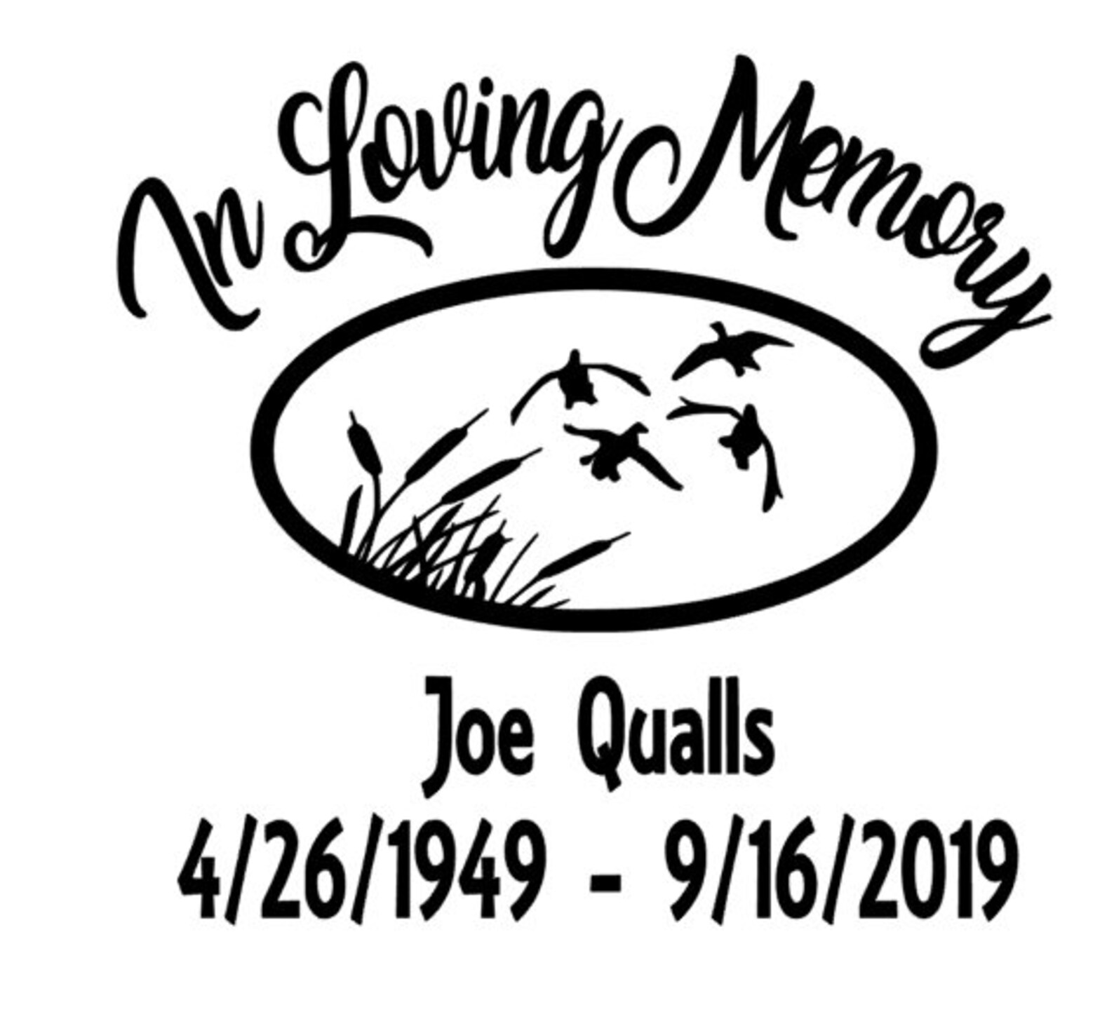 Duck Hunting Memorial Ducks Memorial Car Decal in Loving | Etsy