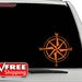 Compass Rose Decal Directional Decal Compass Compass Rose - Etsy