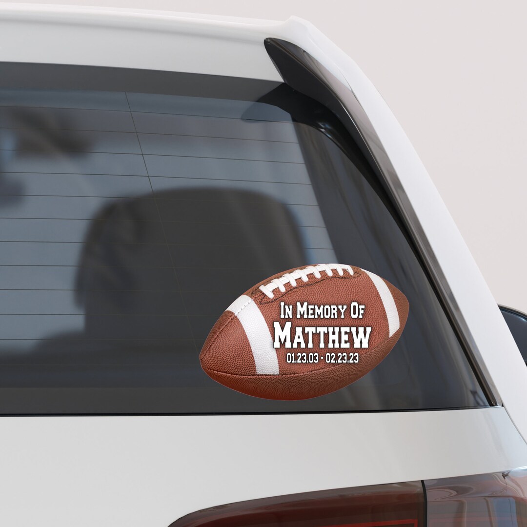 Football Memorial, Player Memorial, in Memory, Car Decal, Basketball ...