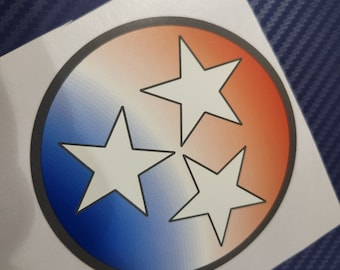 Tennessee Tristar Orange State Logo Laptop Car Truck Wall - Etsy