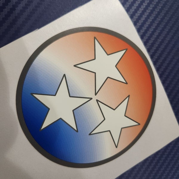 Tri Star Sticker - Etsy