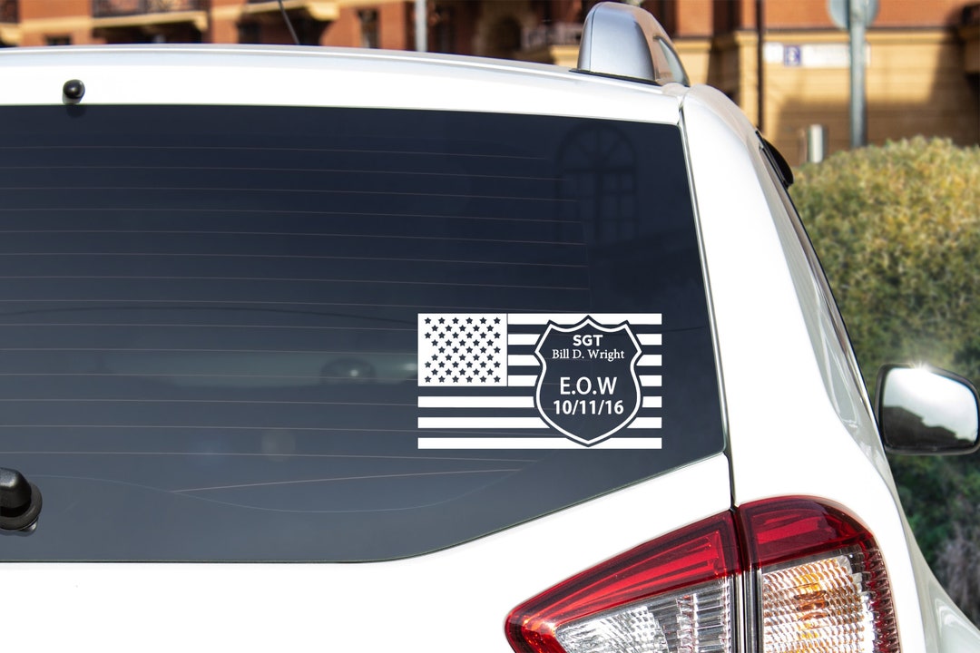 Personalized Memorial Decal, Auto Decal, in Memory Of, in Loving Memory ...