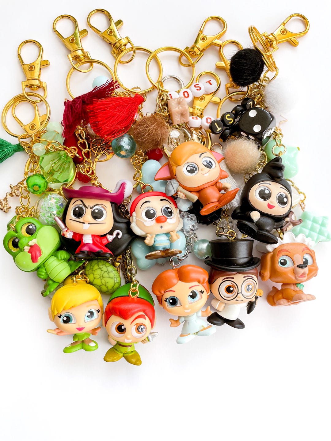 Never Ever Land Bag Charm Keychain - Etsy