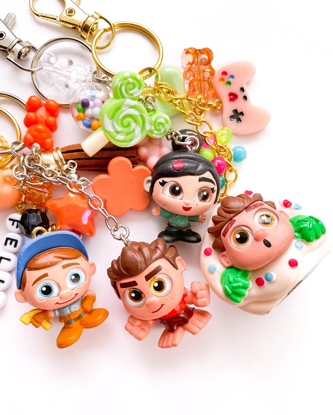 Candy Video Game Character Bag Charm - Etsy