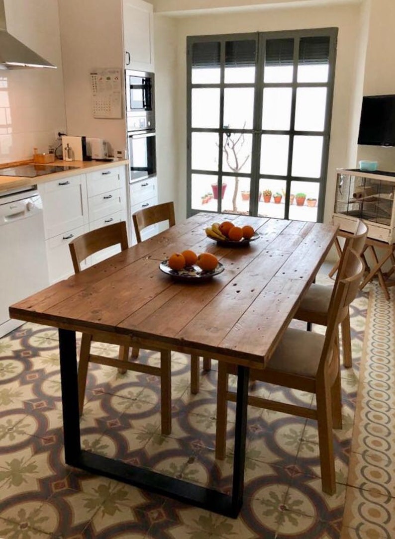 Mesa comedor tipo industrial - Etsy España