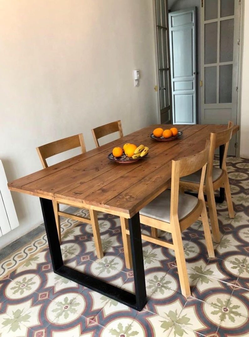 Mesa comedor tipo industrial - Etsy España