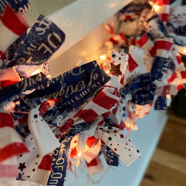 Rag Garland - Etsy