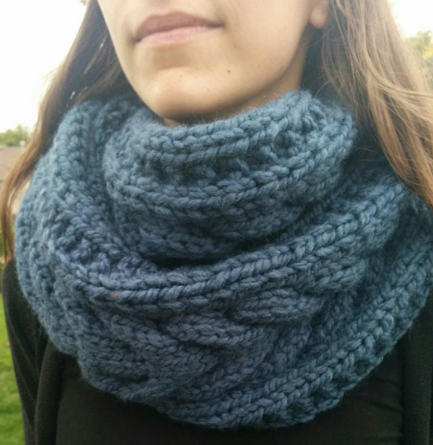Cable Knit Infinity Scarf PATTERN - Etsy Canada